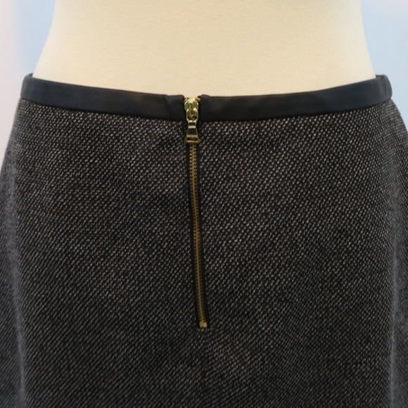 Express | Skirts | Express Tweed Faux Trim Exposed Zipper Skirt | Poshmark